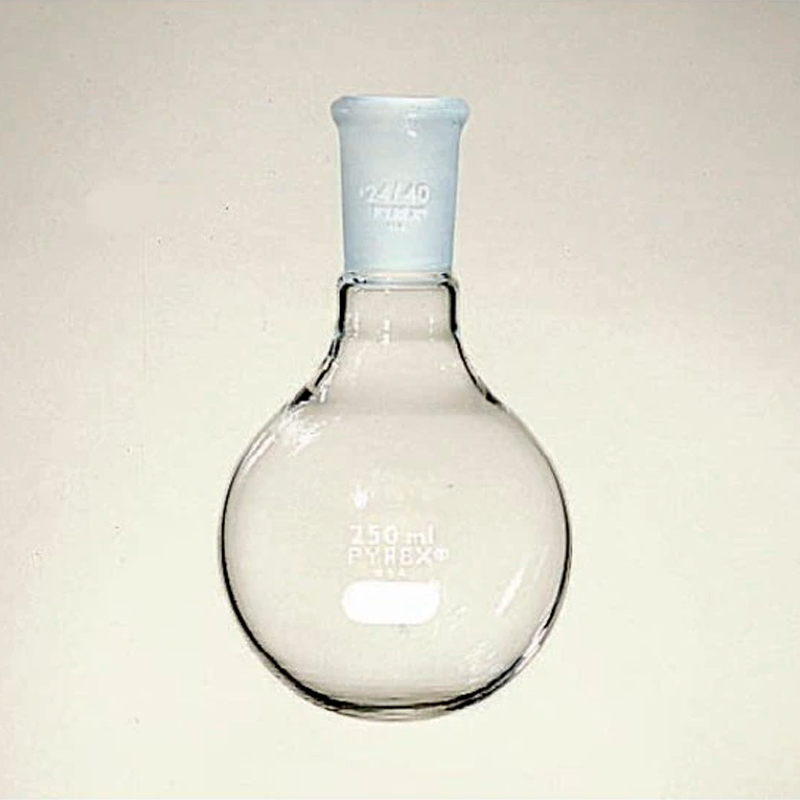 Balon de destilacion boca limada fondo redondo cuello corto x 250 ml ...