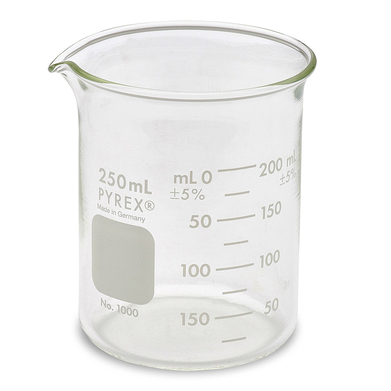 Vaso de precipitado graduado de forma baja con vertedero x 250 ml ...