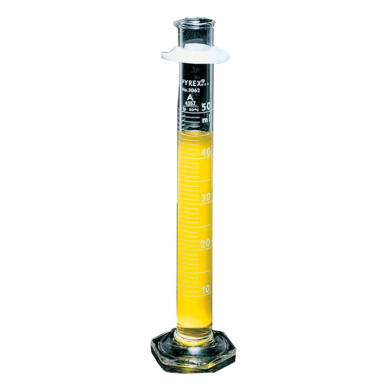 Probeta de vidrio de clase A serializada graduado x 100 ml - Medilab.pe