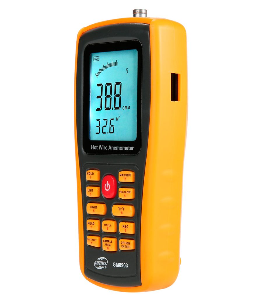 Anemómetro digital de hilo caliente BENETECH (GM8903) - Medilab.pe