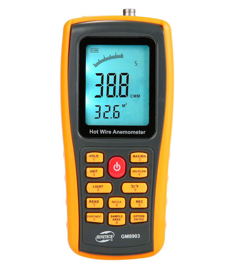 Anemómetro digital de hilo caliente BENETECH (GM8903) - Medilab.pe